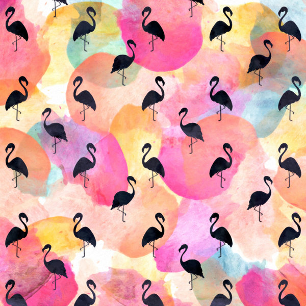 Bayou Breeze Hello Sayang Dance Like A Flamingo Wrapped Canvas